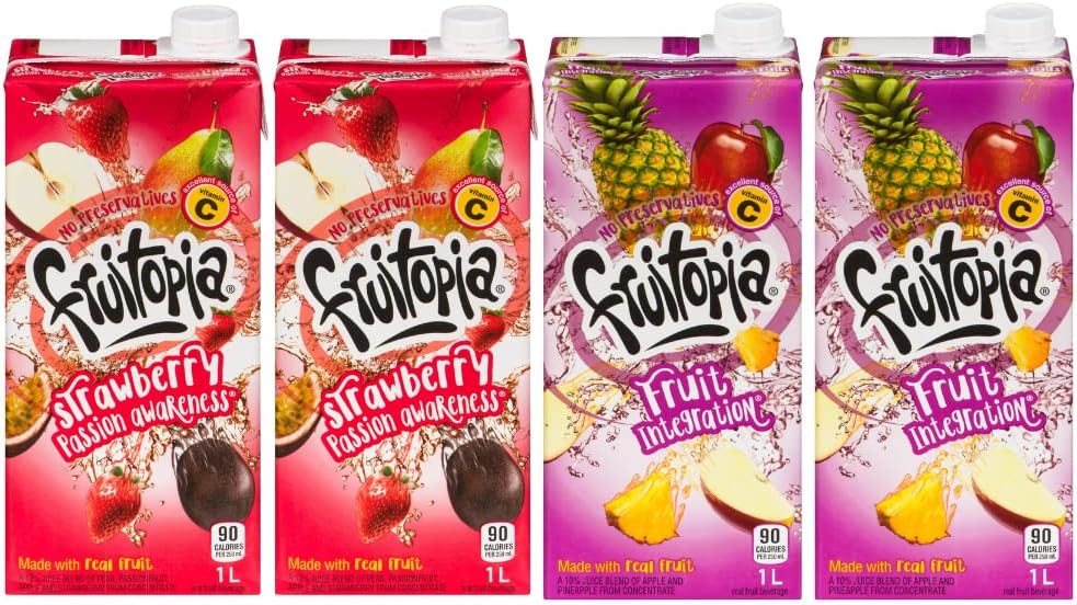 Amazon.com : Fruitopia Strawberry Passion Awareness & Fruit Integration Juice, 1L/33fl.oz (Pack ...