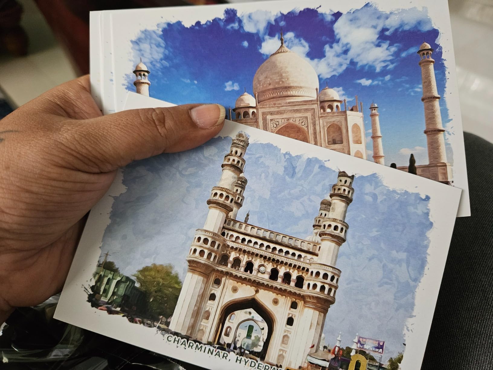 Alterego Monuments Of India Cards - Set Of 12 Digitally Painted ...