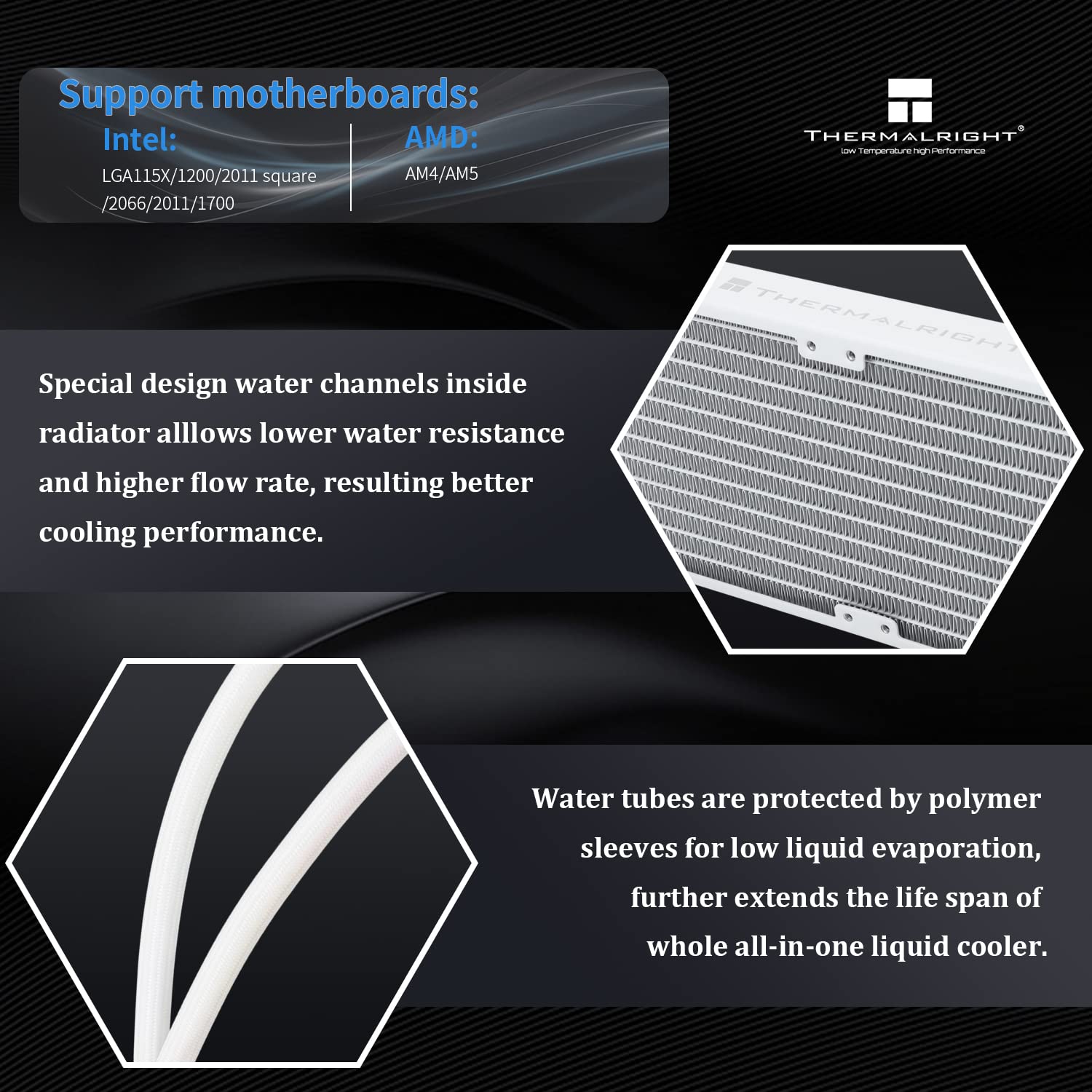 Snapklik.com : Thermalright Frozen Prism 240 White ARGB Liquid CPU ...