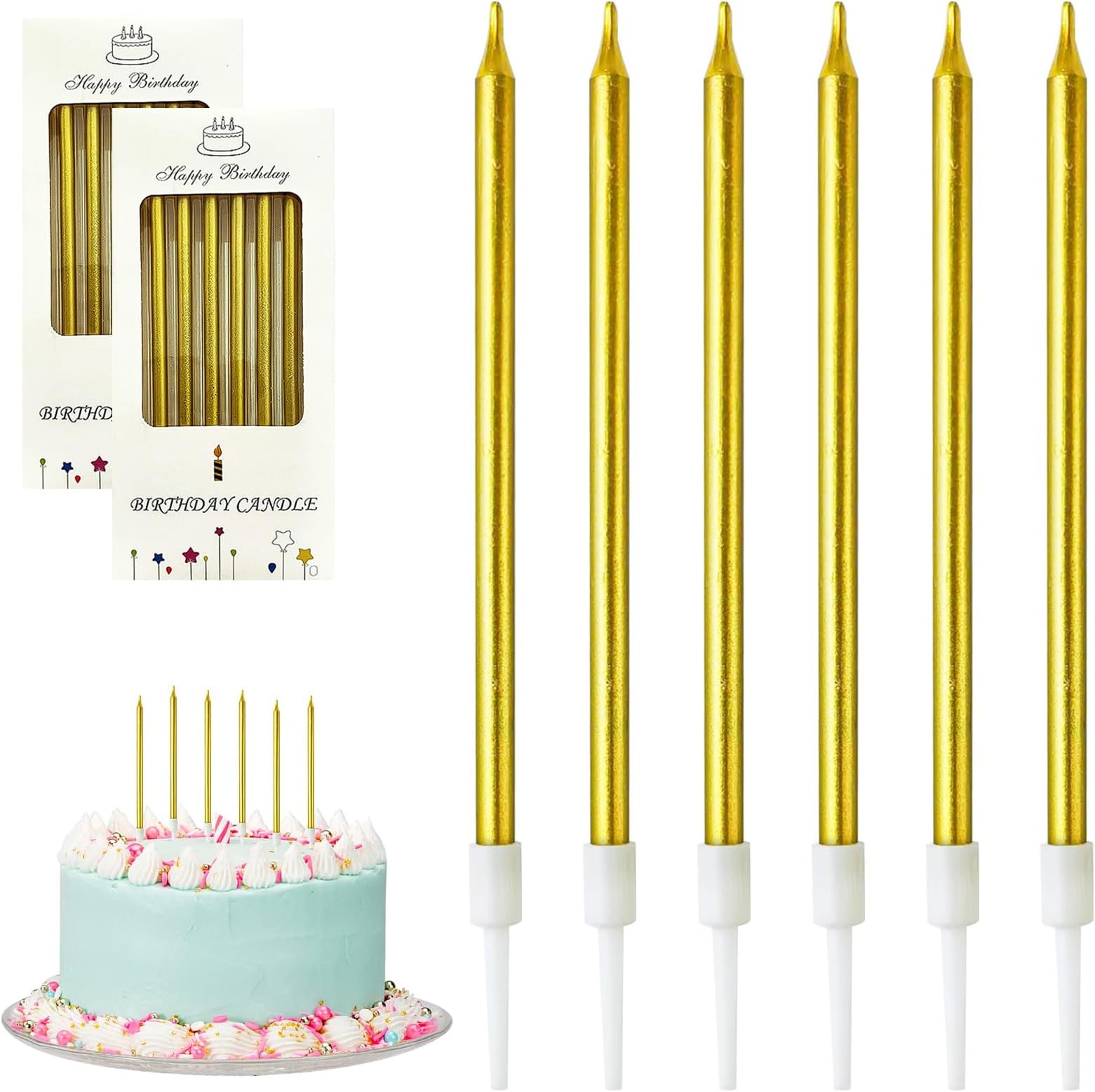 Dr Oetker Party Candles, 18 units, 30g, Silver : Amazon.co.uk: Toys & Games