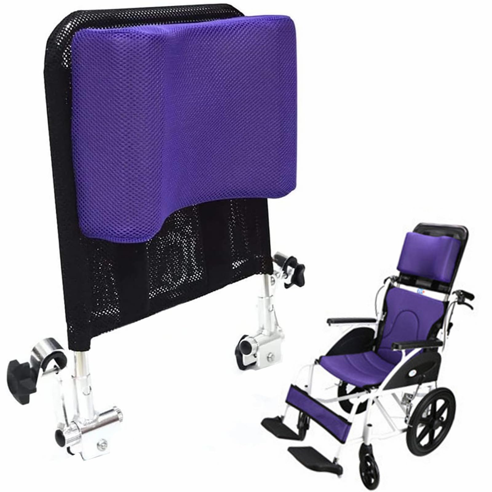 Amazon.com: QCSJHJX Adjustable Wheelchair Headrest Breathable Neck ...