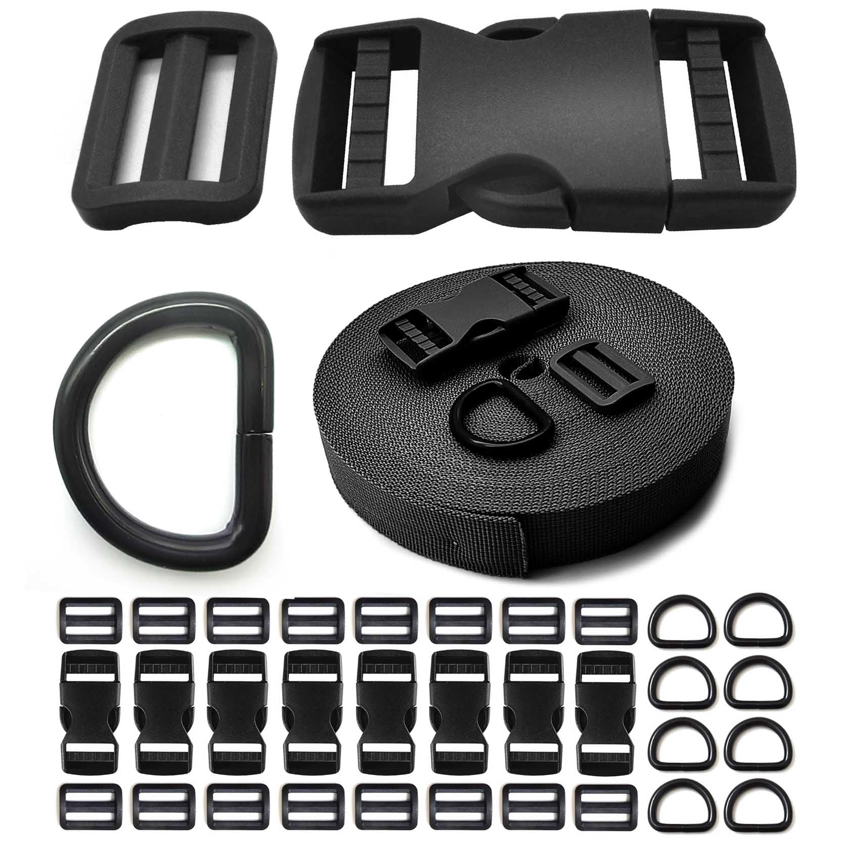 Amazon.com: ONE WVW PIN Buckle Webbing Nylon Strap Set: 1inch Straps 10 ...