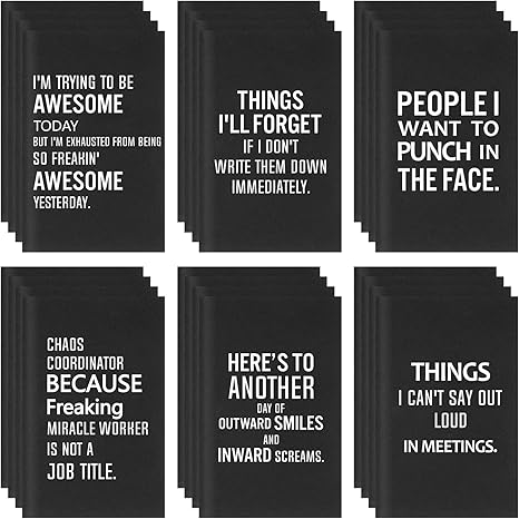 Amazon.com : Yeaqee 24 Pad Funny Notepads with Sarcastic Sayings Funny ...