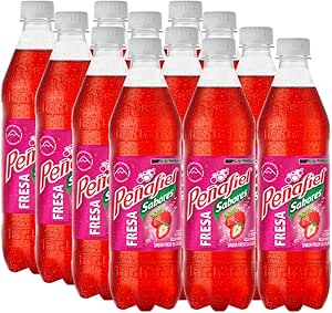Peñafiel, Refresco Sabor Fresa 600 ml, Botella Pet (12 pack) : Amazon.com.mx: Alimentos y Bebidas