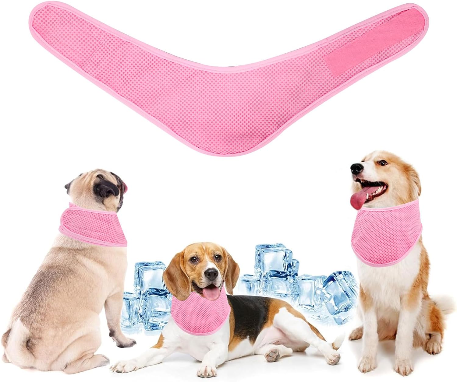 Dog Cooling Bandana, Breathable Pet Cooling Collar for dogs, Instant ...