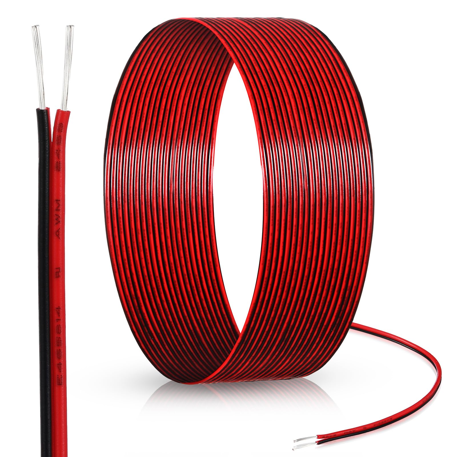 Relaxweex 50ft 41b4494-1 Garage Door Wire 24awg 2 Conductor Garage Door ...