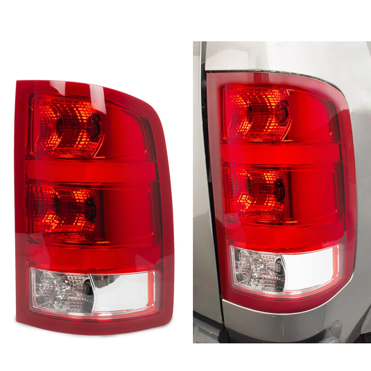 RANSOTO Right Passenger Side Tail Light Assembly Compatible with 2007 ...