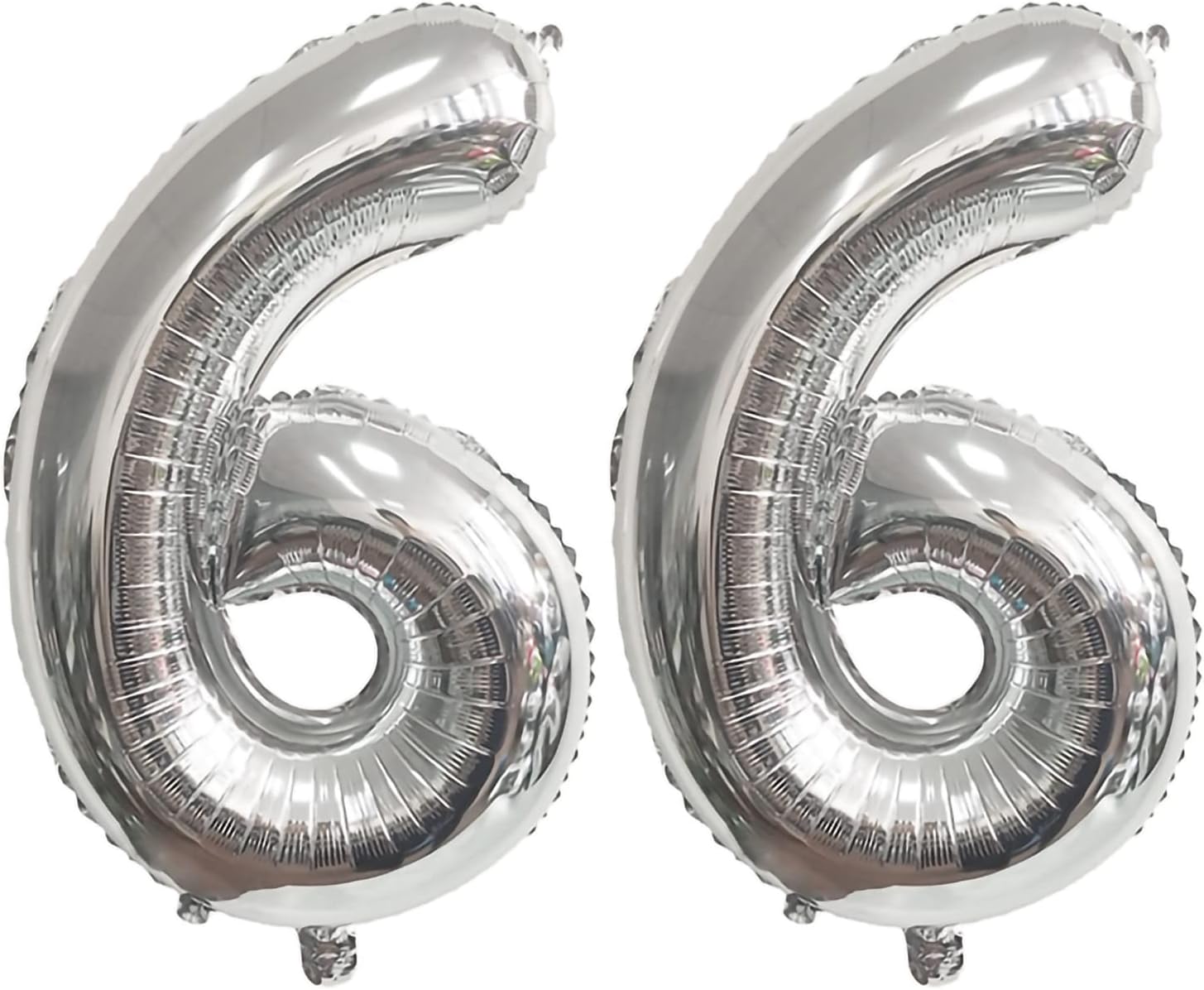 Amazon.com: ESHILP 40 Inch Number Balloon Foil Balloon Number 66 Jumbo ...