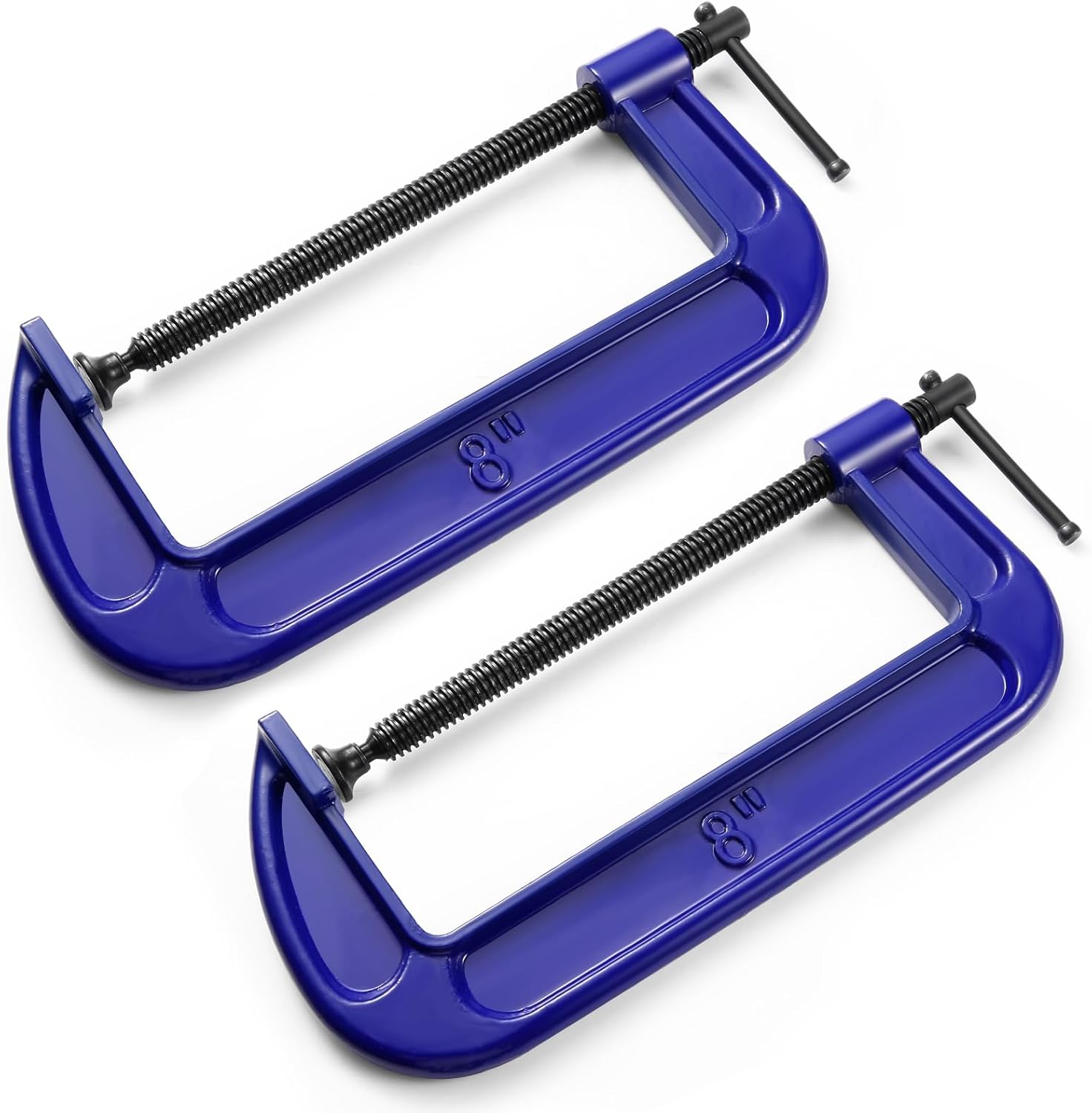 Amazon.com: 2Pcs C Clamps 8-Inch C Clamp Heavy Duty C Clamp Set for DIY ...