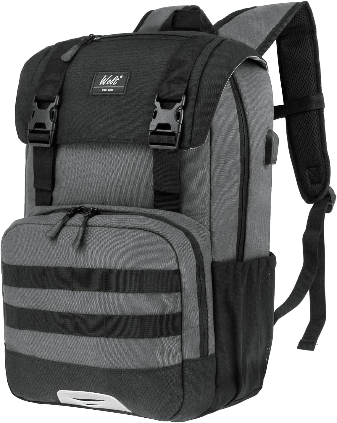 Amazon.com: WOLT Laptop Backpack with USB Charging Port Fits Up to 17 ...