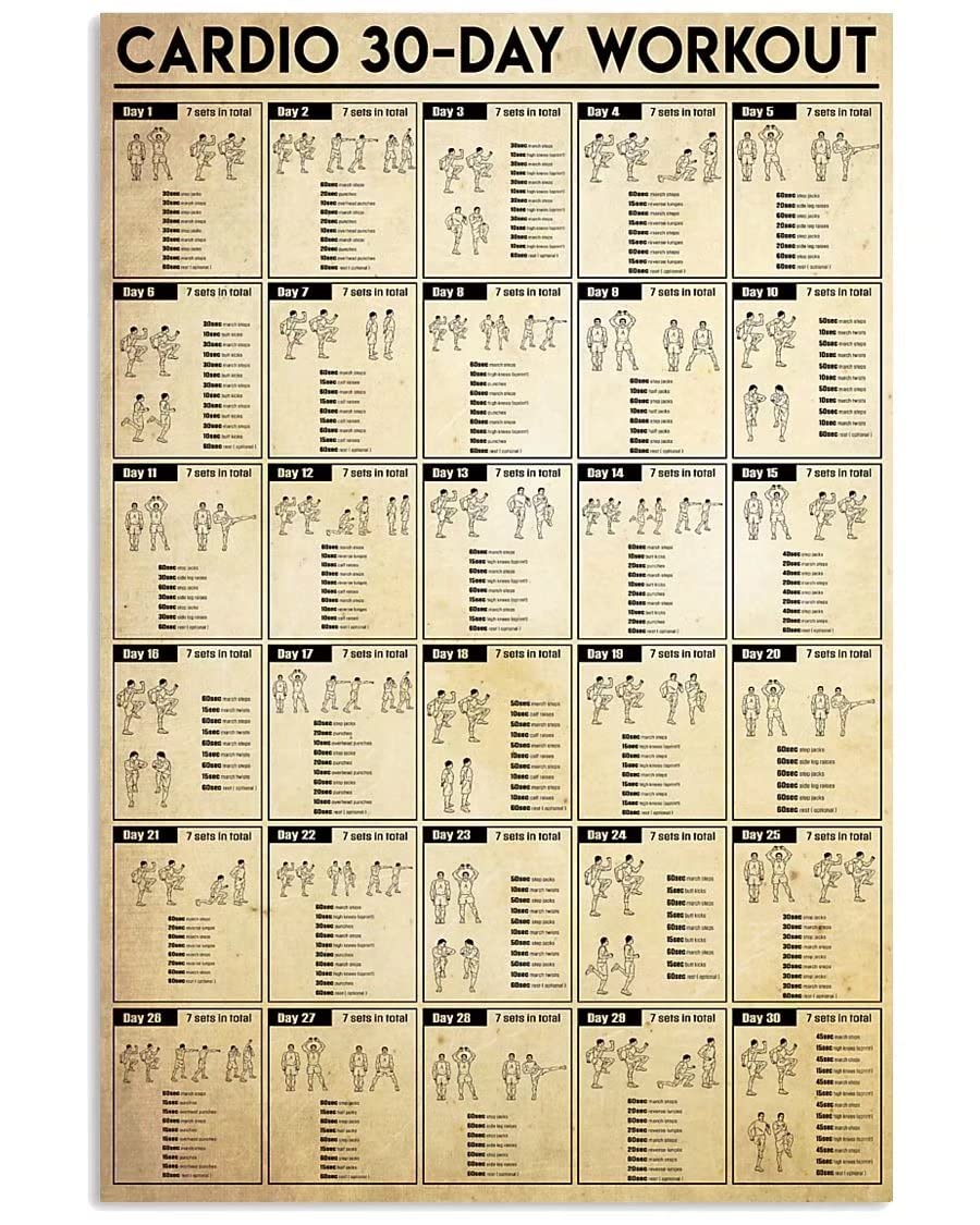 30 Day Cardio Workout Plan