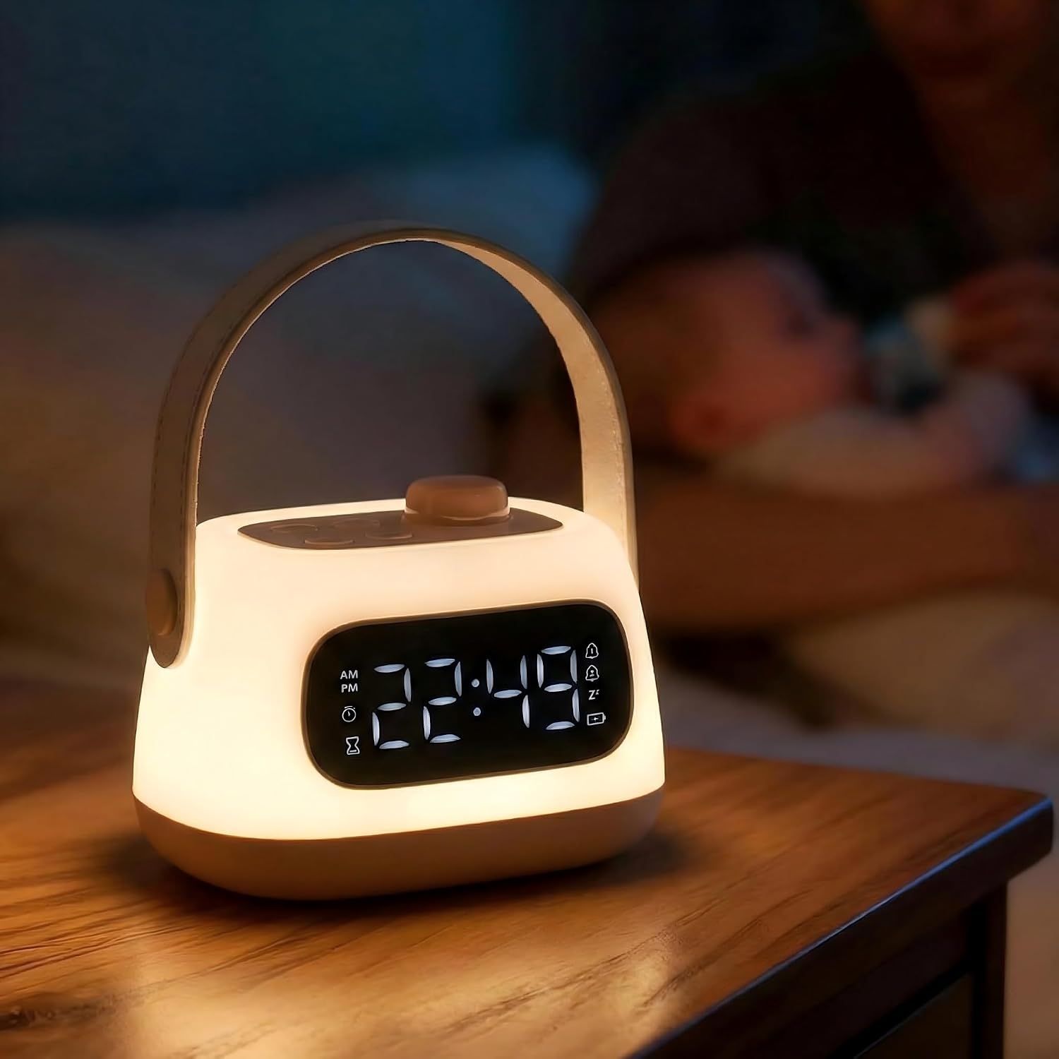 Amazon.co.jp : LUTW Pro 目覚まし時計 ナイトライト 置時計 アラーム時計 タイマー機能 スヌーズ機能 LED表示 充電 ...