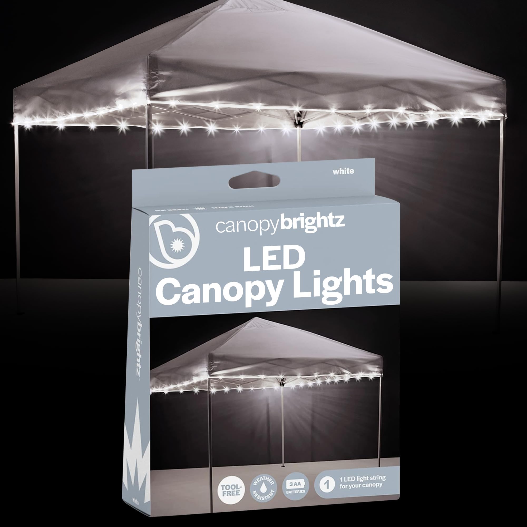 Amazon.com: Brightz LED Canopy Lights, White - Outdoor Canopy Tent ...