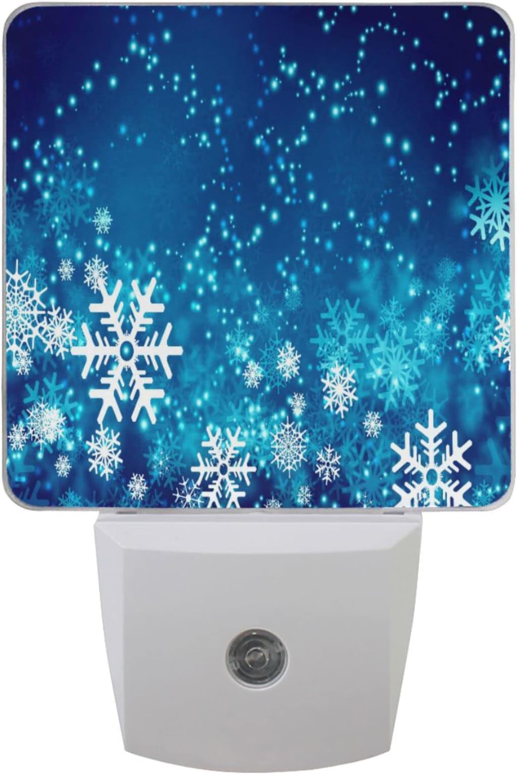 Winter Glitter Snowflakes Night Light Set of 2 Christmas Nightlights ...