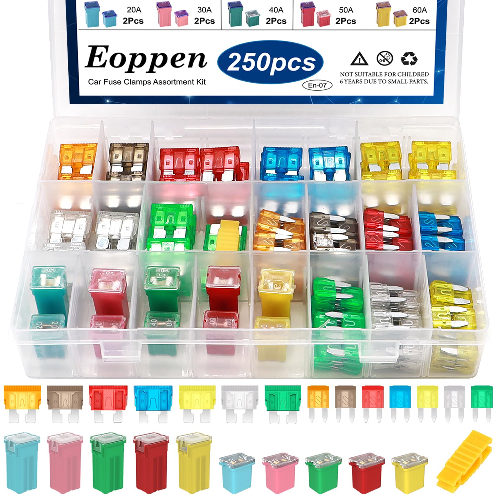 Fuse Kit 14-Piece Car Fuse Assortment Kit - 32V Mini/Micro & MCASE ...