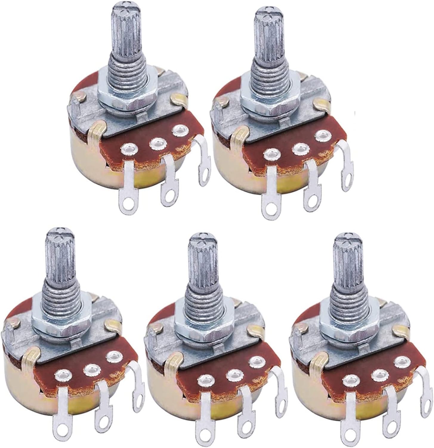 Amazon.com: NIYAKA 10Pcs WH138 Single Turn Potentiometer 5K/10K/20K/22K ...