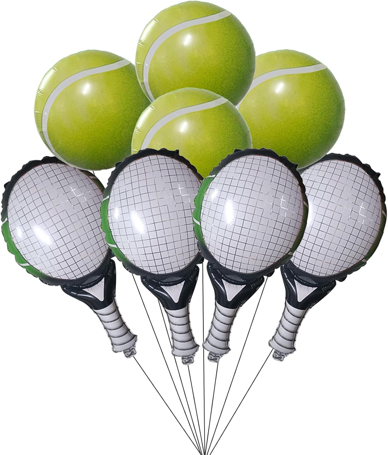 Amazon.com: Tennis party balloons,Tennis racket shape mylar balloons ...