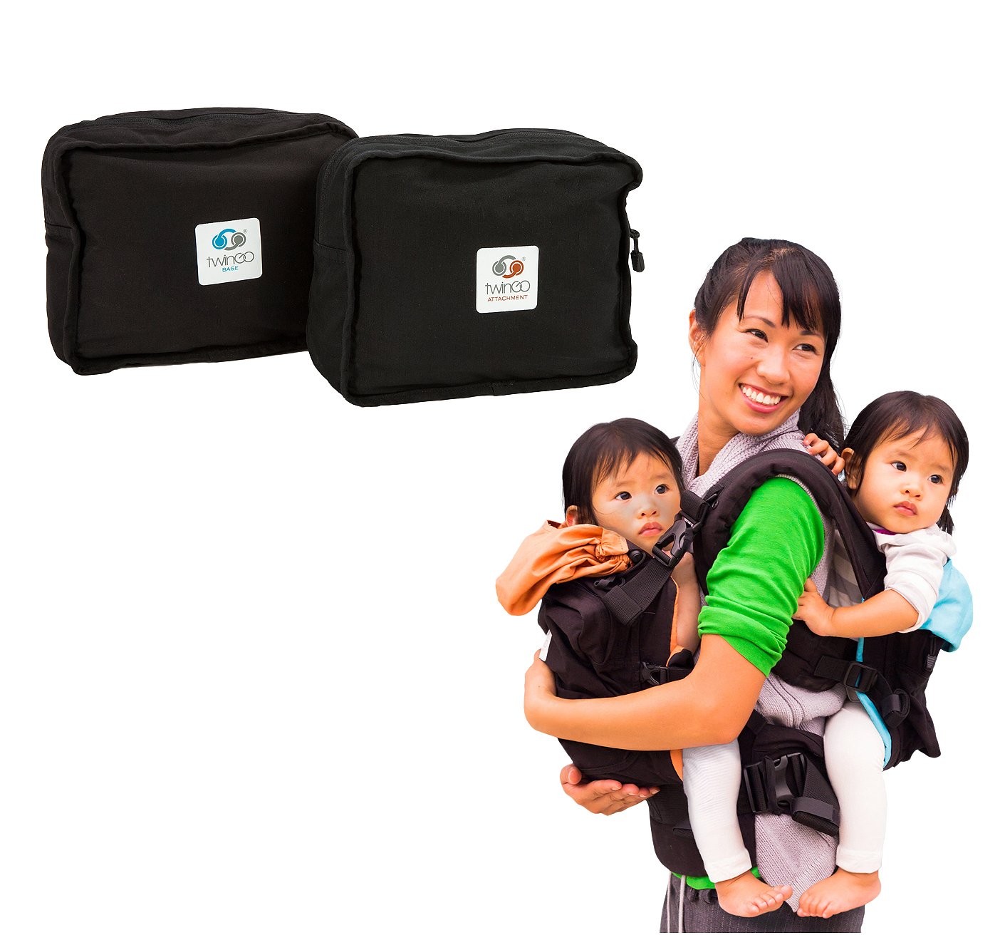 Amazon.com : TwinGo Original Baby Carrier (Black, Blue & Orange ...