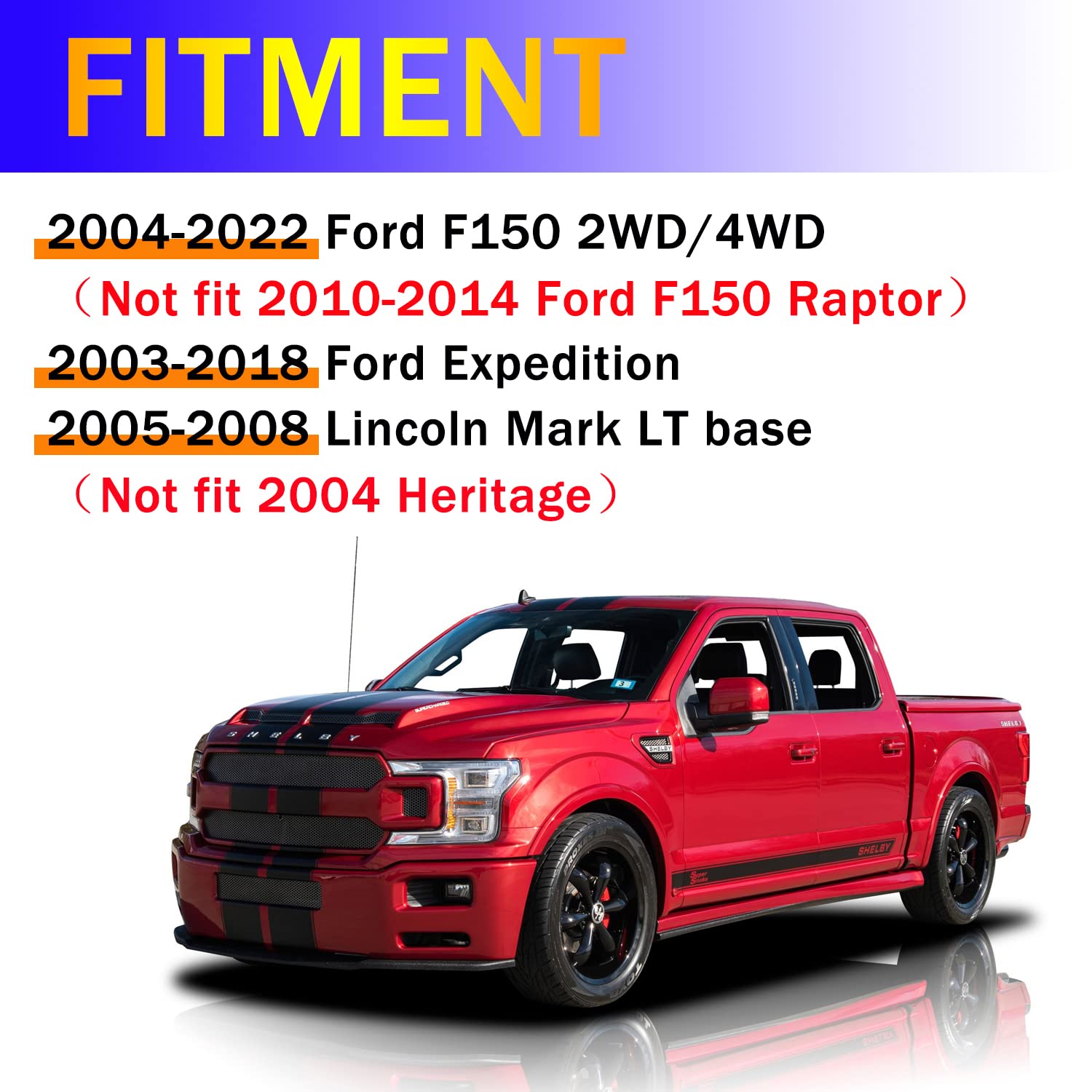 Snapklik.com : 2" F150 Front Leveling Kits, Front Strut Spacers 2 Inch ...