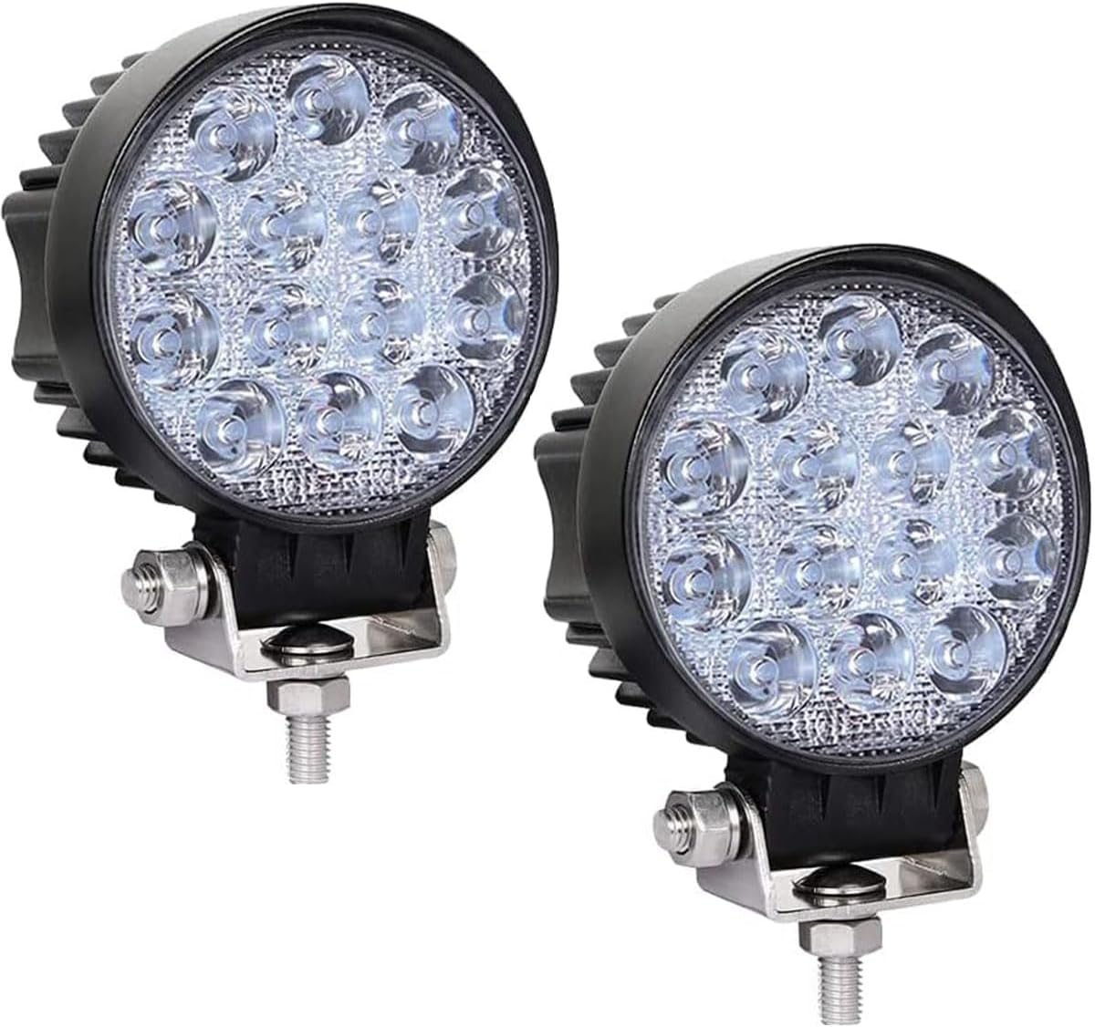 Amazon.com: AOCISKA 2PCS 4.5Inch Round LED Offroad Lights,42W Led Round ...