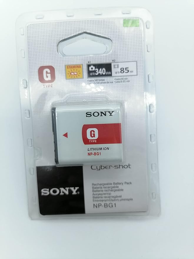 Type G NP-BG1 NP BG1 Battery for Sony Cyber Shot W Series Digital Cameras : Amazon.com.mx ...