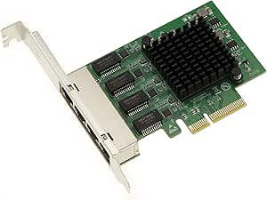 KALEA-INFORMATIQUE PCIe x4 Netzwerk-Controller-Karte mit 4 RJ45 Gigabit Ethernet 10 100 1000 ...