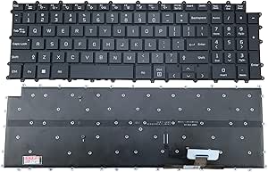 Amazon.com: BestParts Backlit Laptop Keyboard Replacement for LG Gram ...