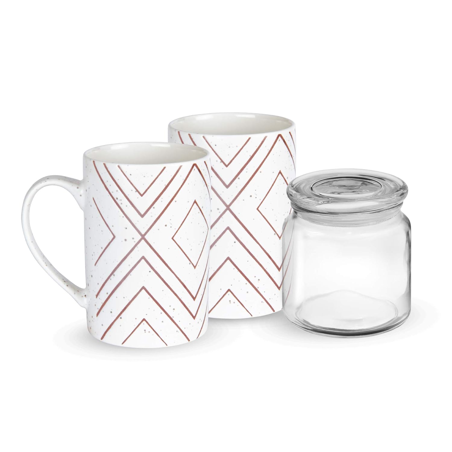 Buy Treo by Milton Artisan Snack Set of 3, Brown Squares Online at Low ...