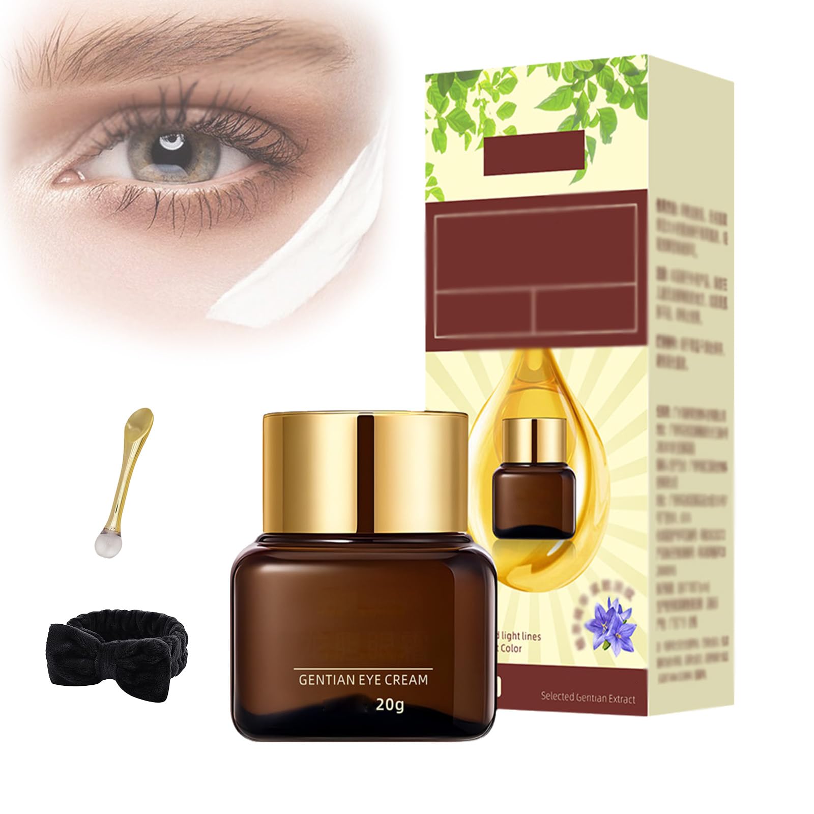 Amazon.com: Gentian Anti-Wrinkle Eye Cream, Hankylin Gentian Eye Cream ...