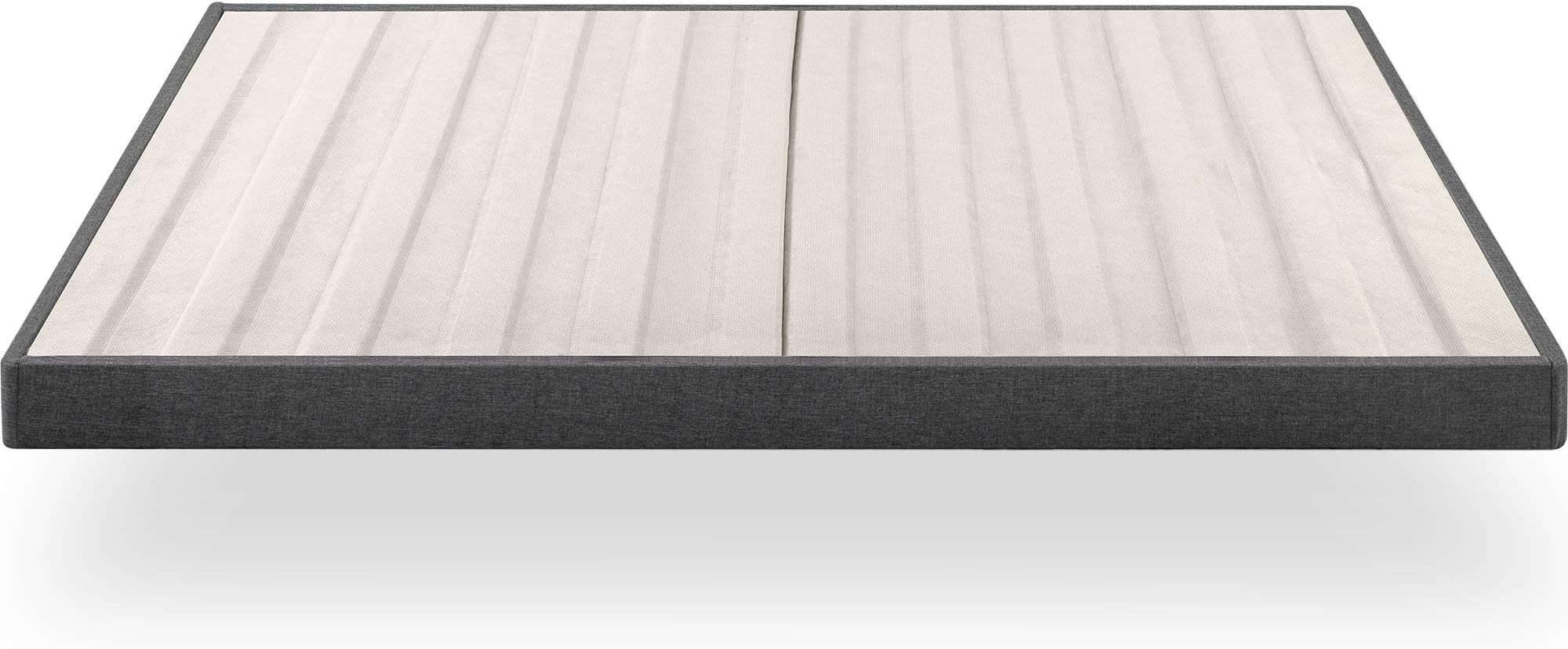 Amazon.com: ZINUS Upholstered Metal and Wood Box Spring, 4 Inch ...