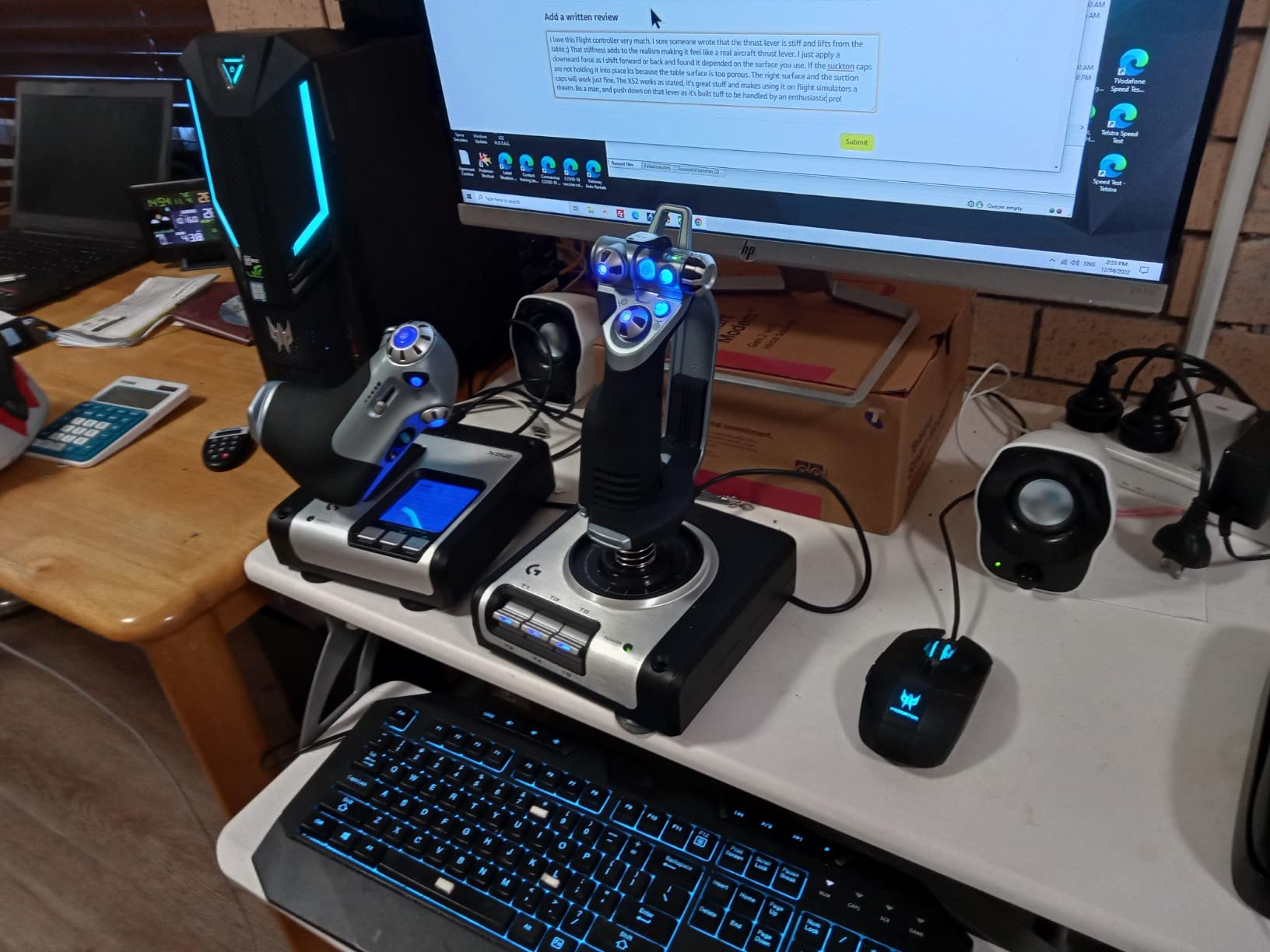 Logitech G X52 Flight Control System : Amazon.com.au: Video Games