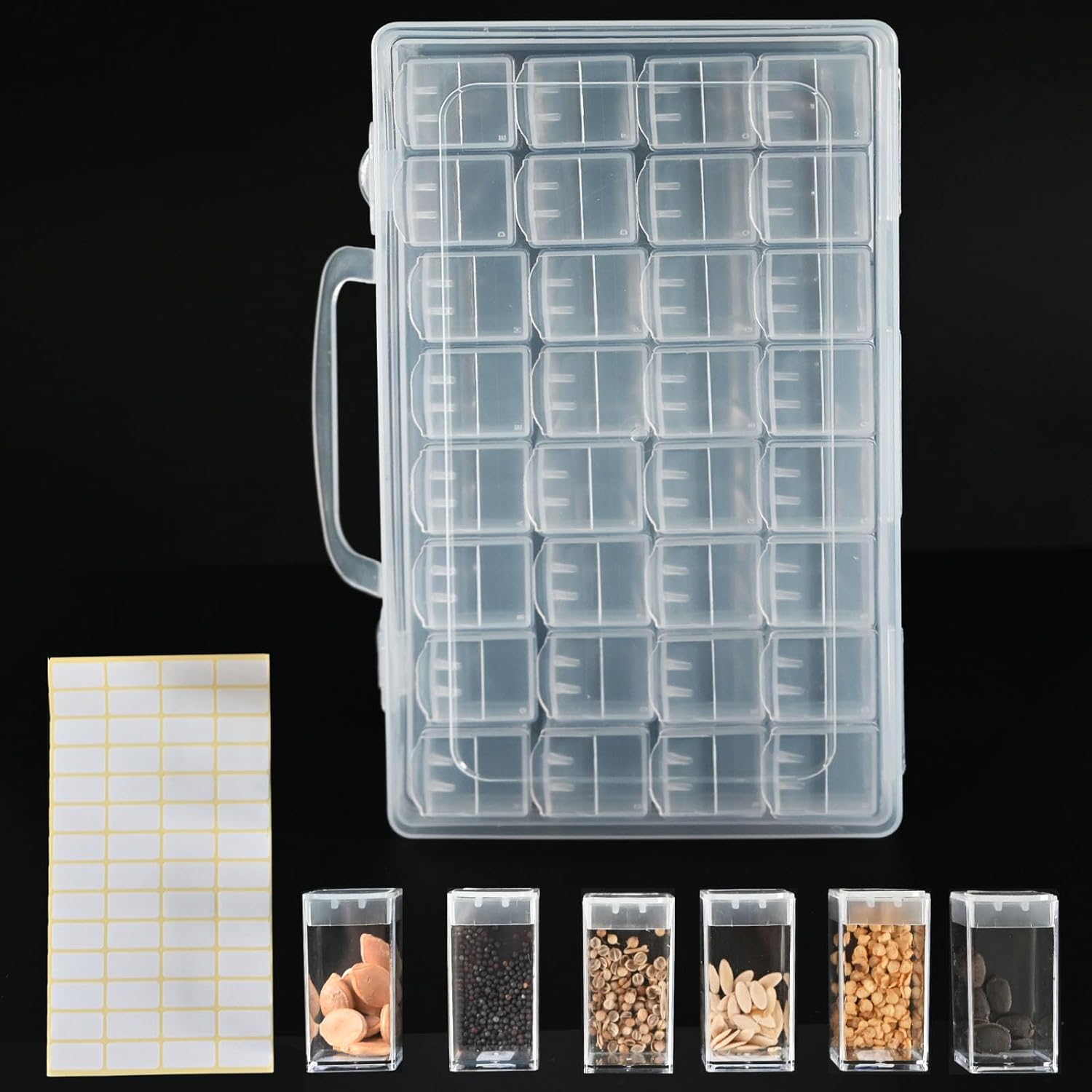 Amazon.com: JUSUFU Seed Storage Box ，32 Slots Seed Storage Organizer ...