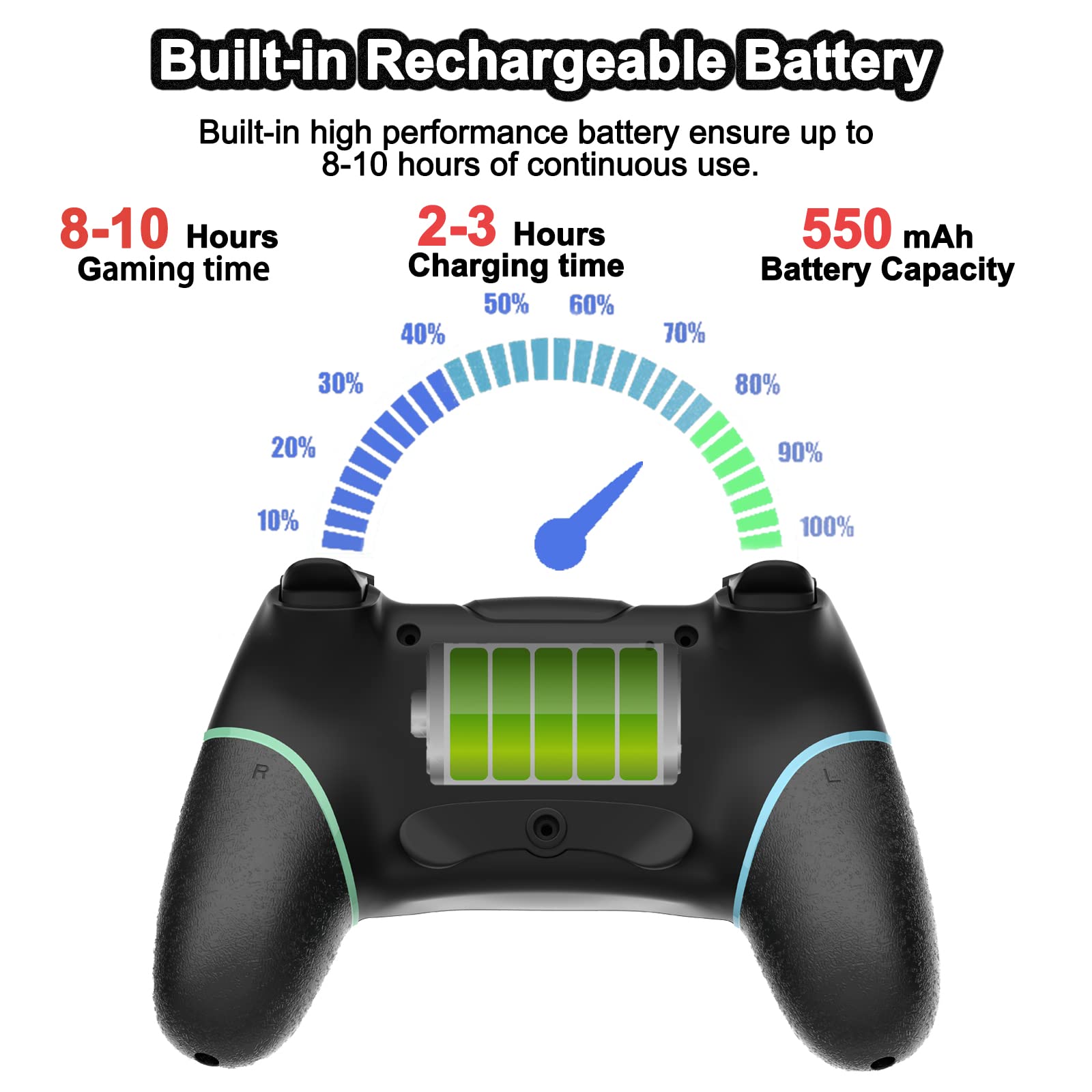 Maegoo Wireless Controller for Switch, Bluetooth Switch Pro Controller ...