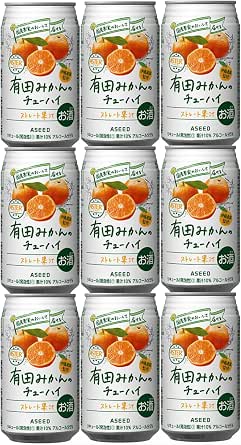 Amazon.co.jp: Acid Aster Arita Mandarin Chuhai 11.8 fl oz (350 ml) x 9 ...