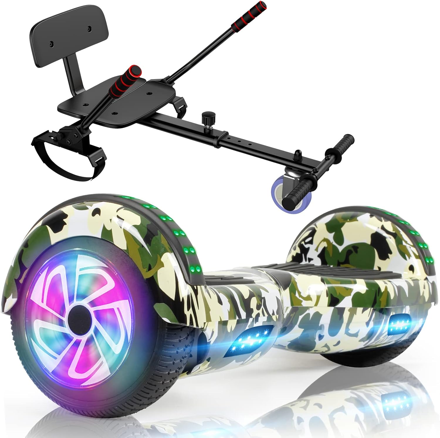 Amazon.com: Felimoda Hoverboard, Two Wheels Self Balancing Scooter ...