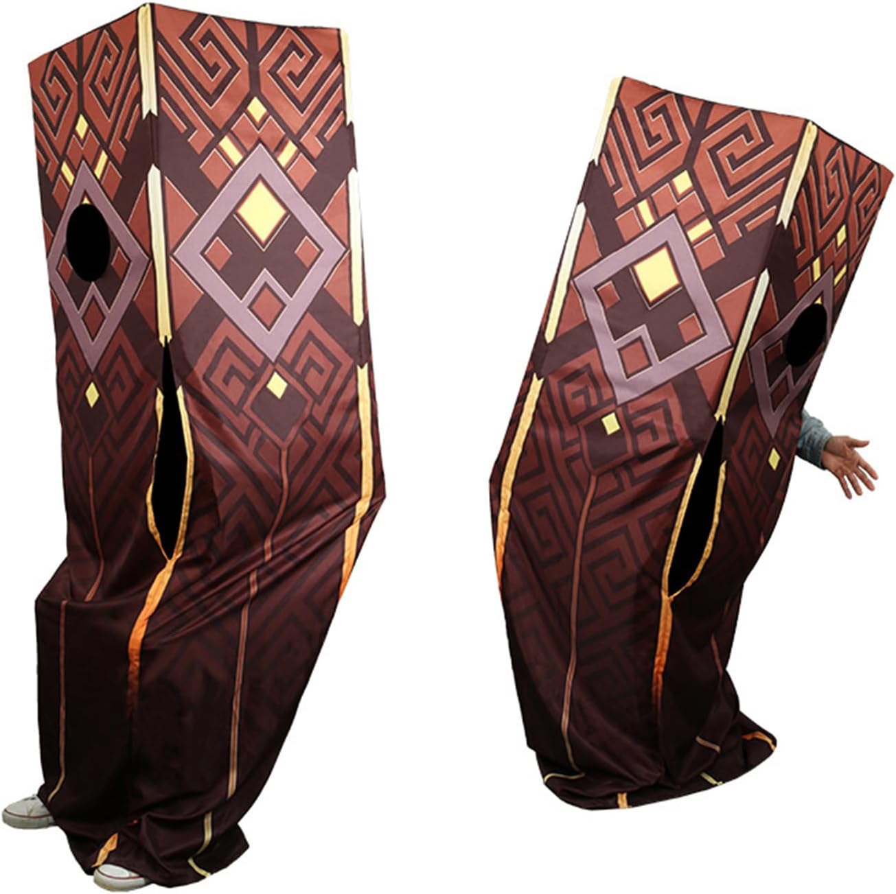 Amazon.com: YJCOS Zhongli Peripheral Pillars Rock Cosplay Bodysuit ...