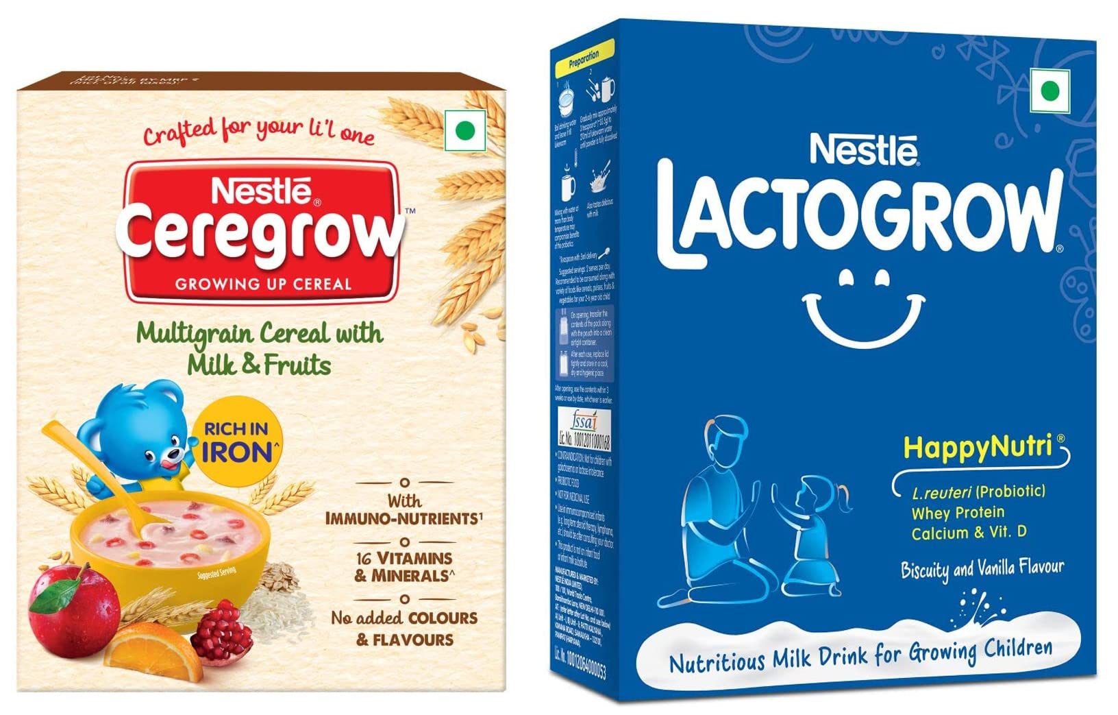 Buy "Nestle CEREGROW Growing Up Multigrain Cereal with Milk & Fruits ...
