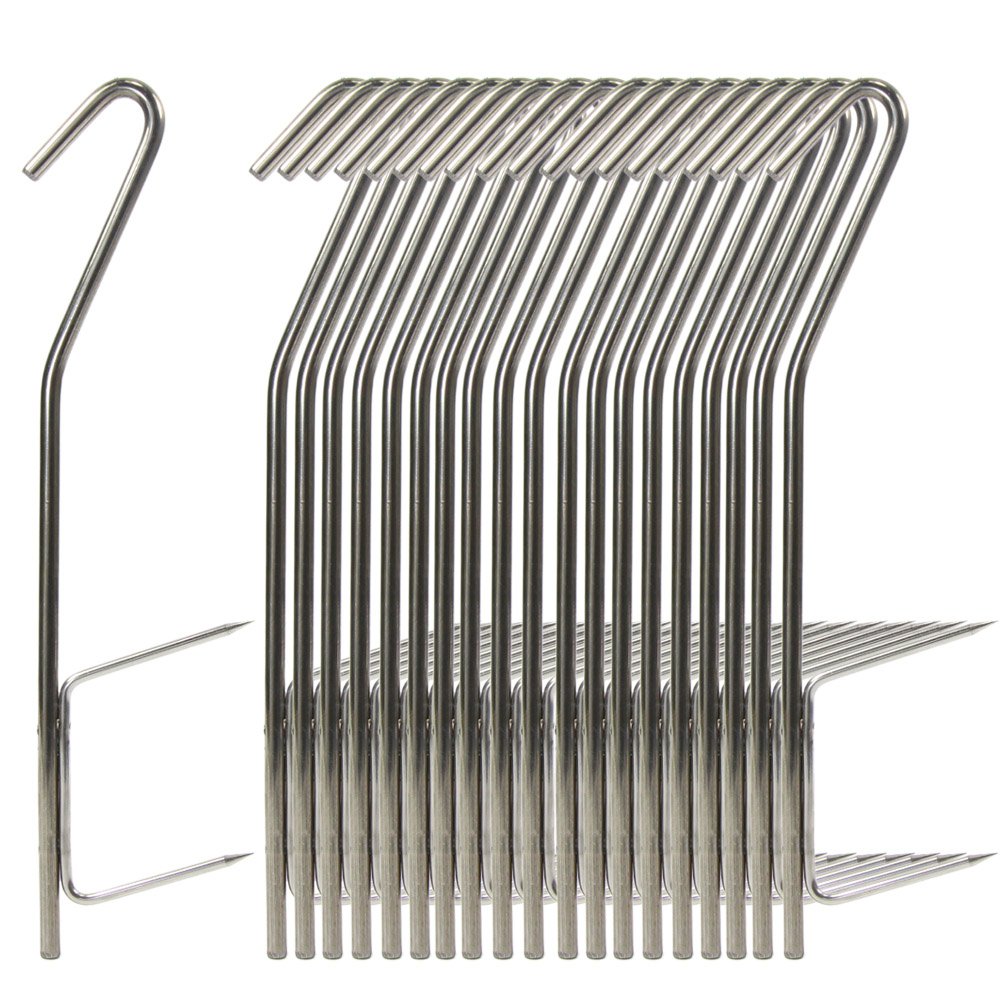 20 Pcs Smoking Hooks for Fish,Meat Smoke House Hook : Amazon.co.uk ...