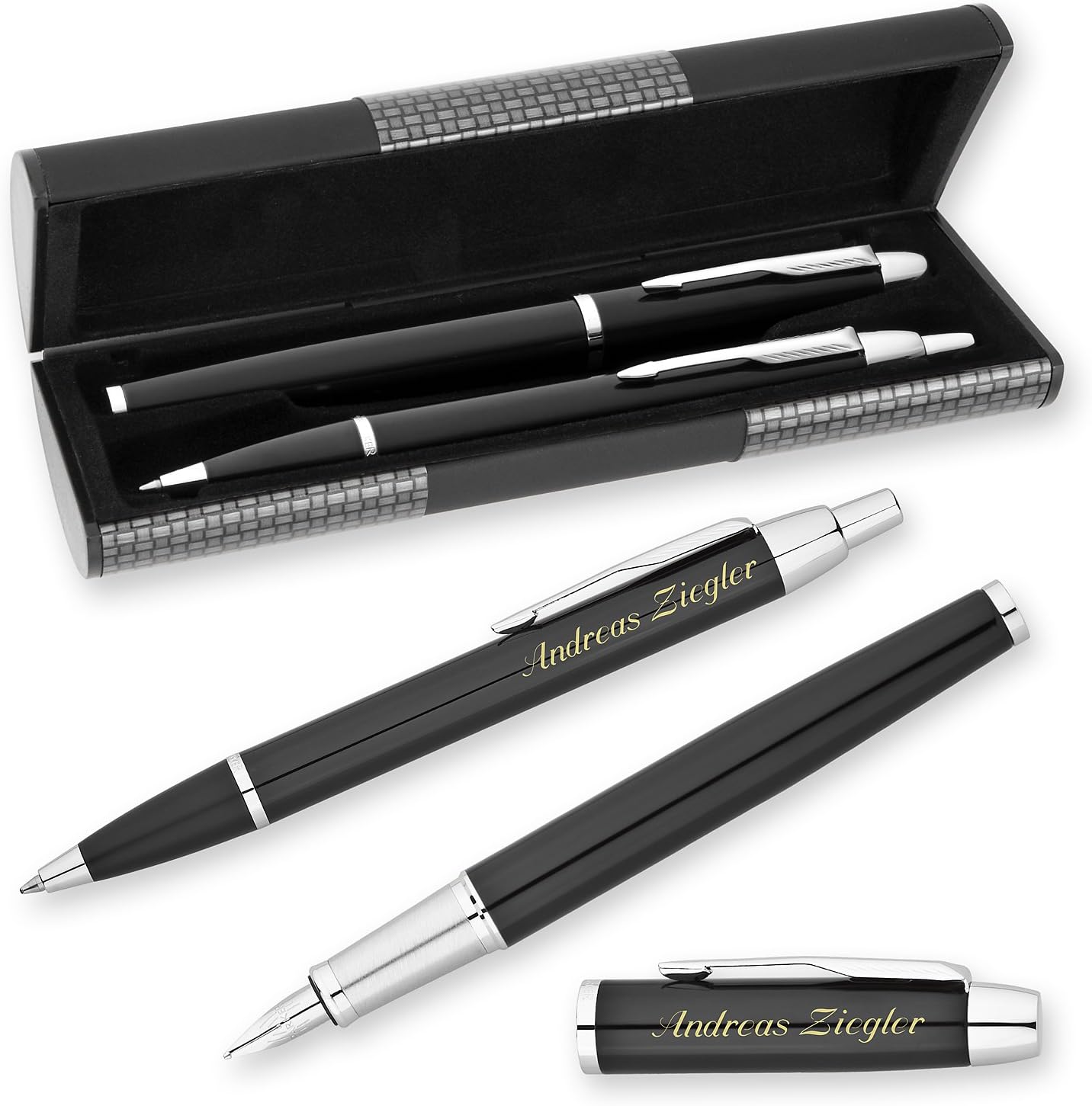 Senator Schreibset TIZIO 6252 Nussbaumholz Kugelschreiber Füller mit ...