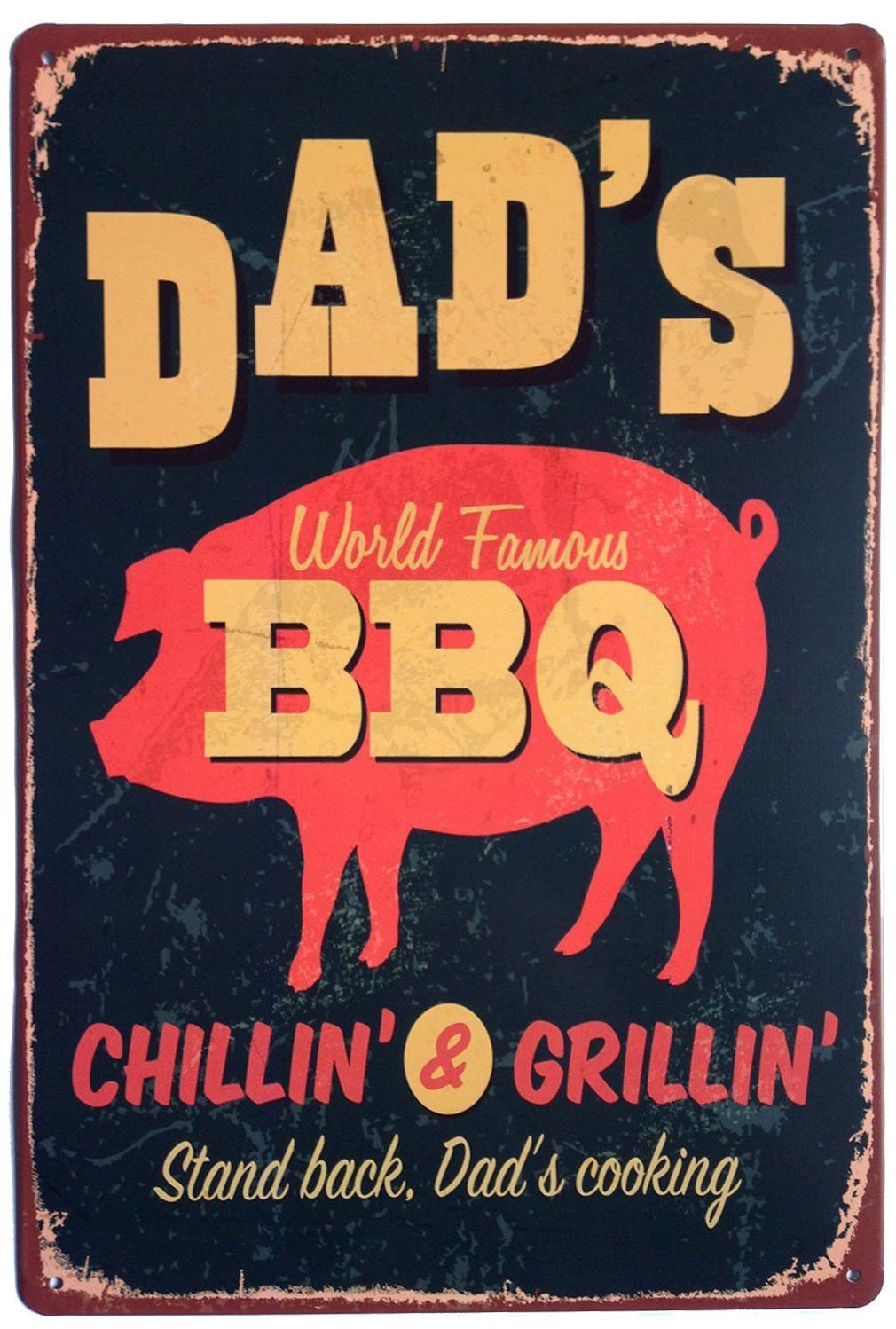 Amazon.com: ARTCLUB Dad's BBQ Stand Back Dad's Cooking Vintage Retro ...