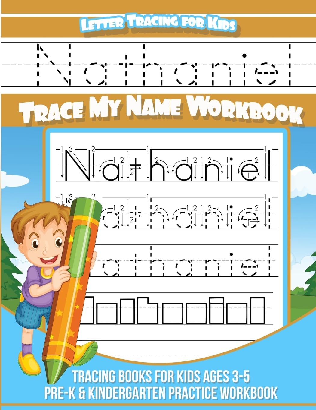 Nathaniel Letter Tracing for Kids Trace my Name Workbook: Tracing Books ...