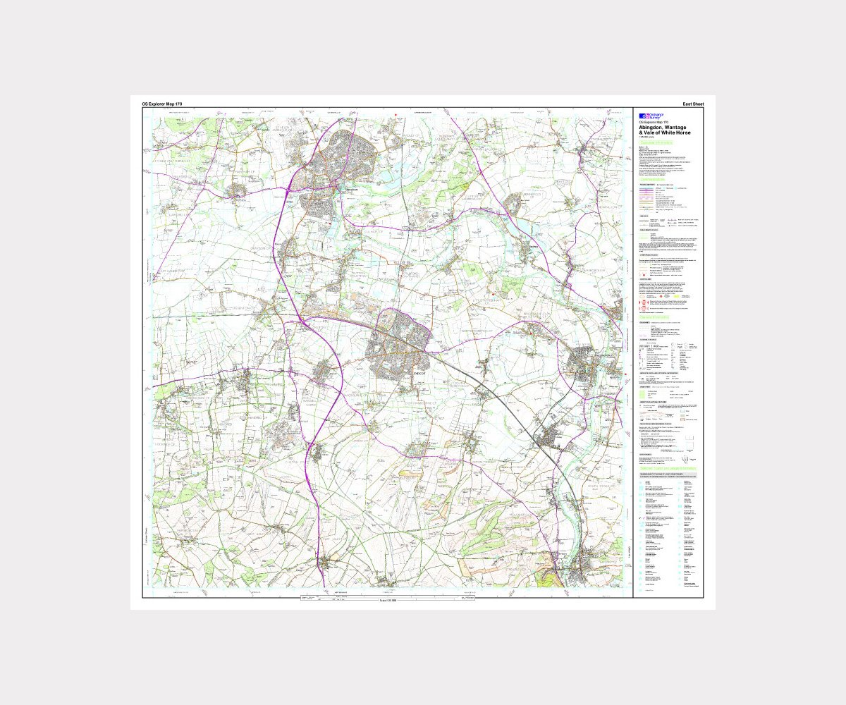Explorer 170 ~ Abingdon, Wantage & Vale of White Horse ~ Ordnance ...
