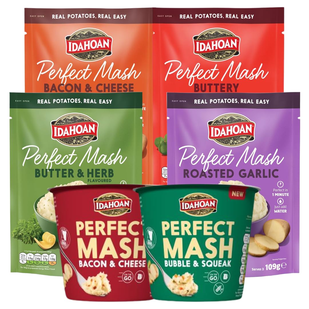 Idahoan Perfect Mash Potato Variety Pack 109g - Instant Mashed Potato ...
