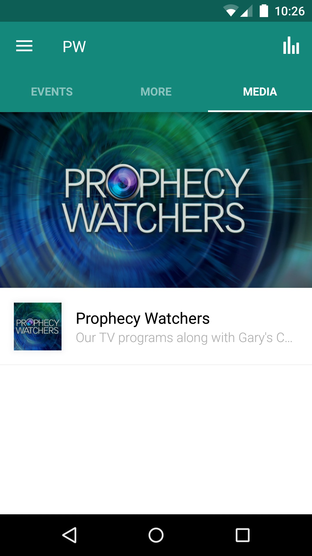 Prophecy Watchers TV - App on Amazon Appstore