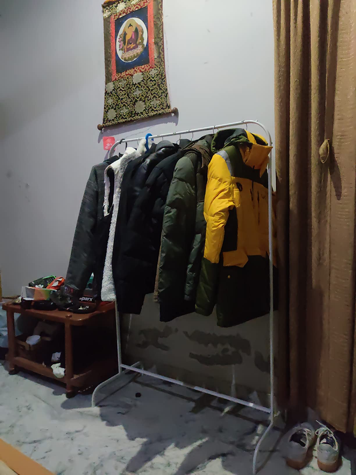 Ikea MULIG Clothes Rack (White, 99x46 cm, Plastic) : Amazon.in: Home ...