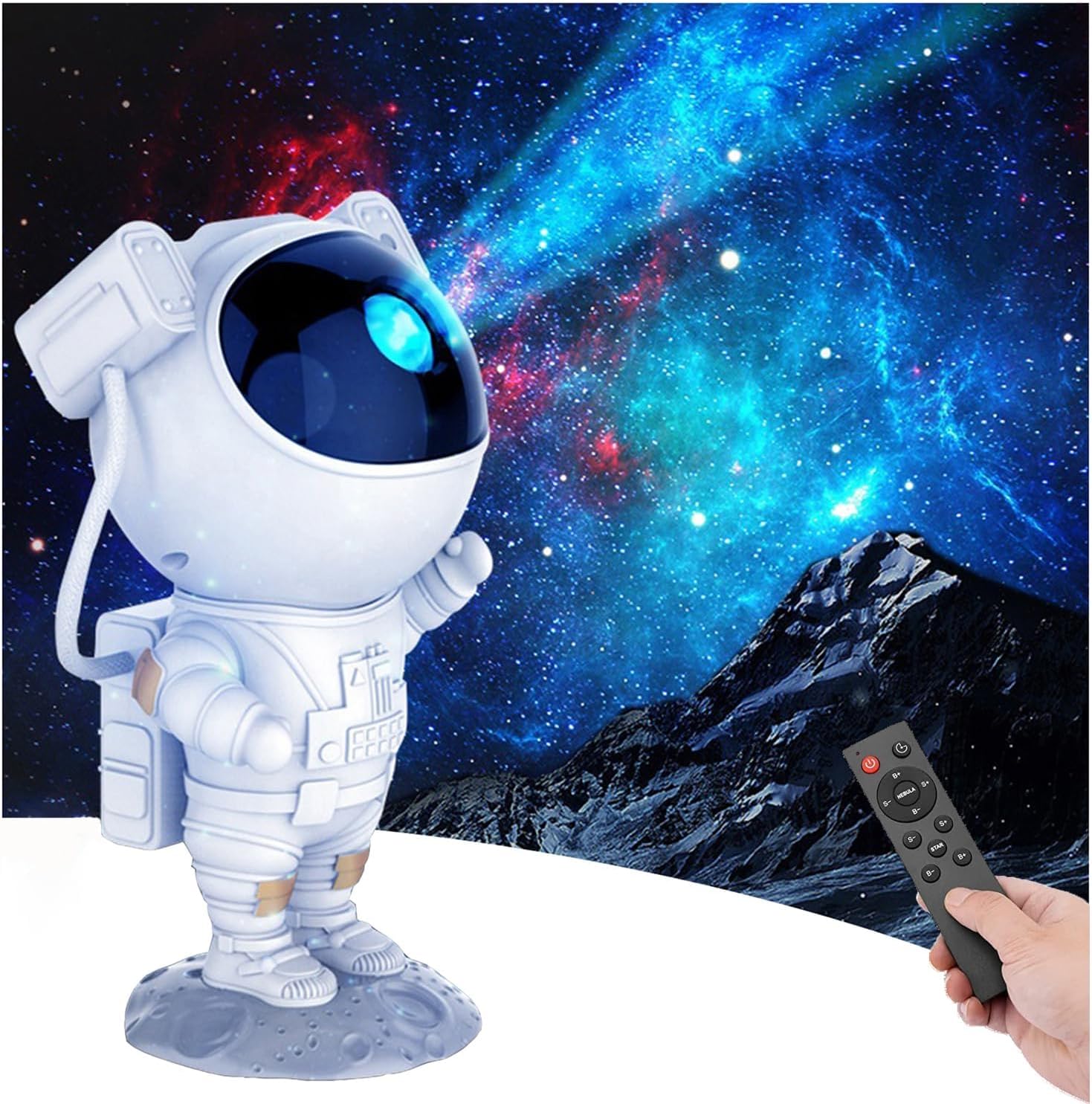 Buy Astronaut Galaxy Projector with Remote Control - 360° Adjustable ...