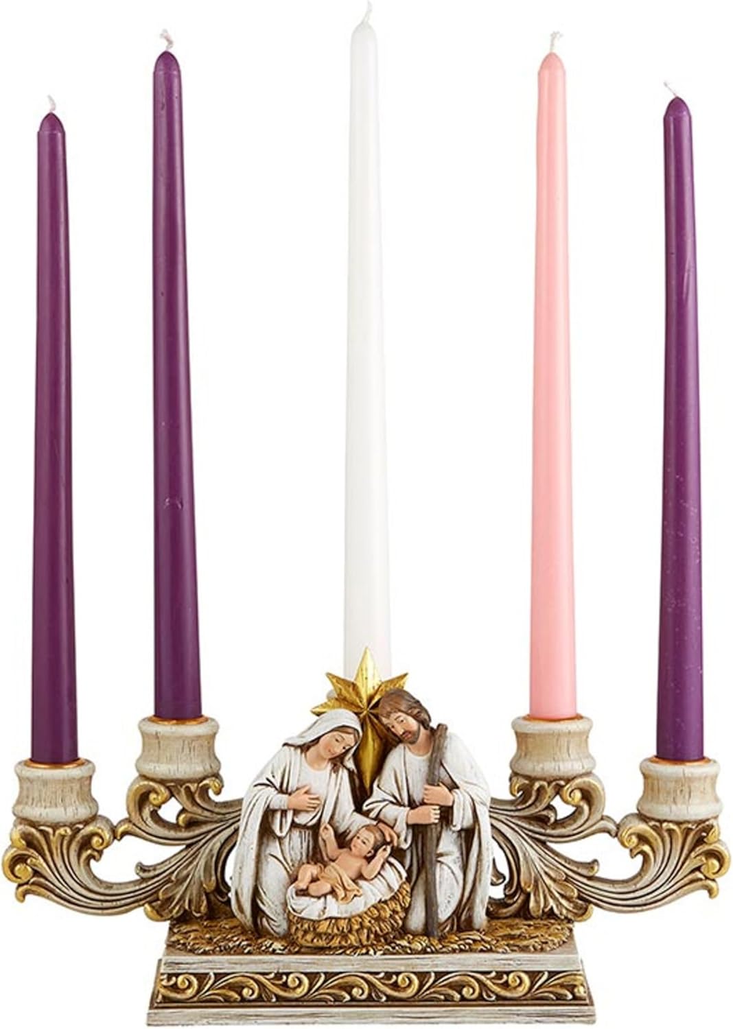Amazon.com: Avalon Gallery Candle Holders - Luxury Tabletop Christmas ...