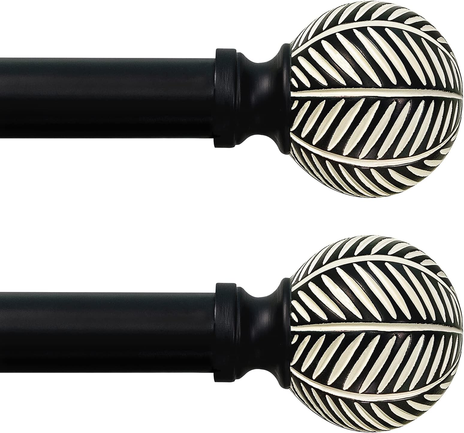 Amazon.com: Wood Curtain Rods for Windows: 1 Inch Diameter Adjustable ...