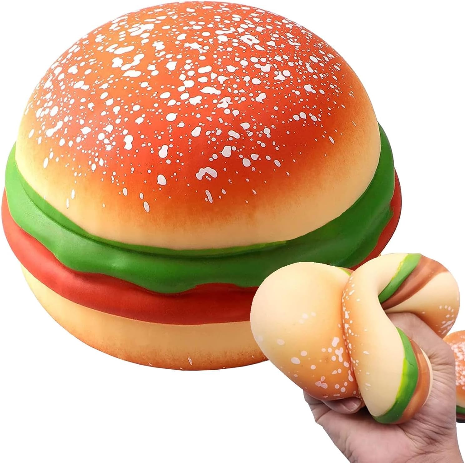 SAMVARDHAN Decompress and Stress Stretch Burger Toy, Slow Rising ...