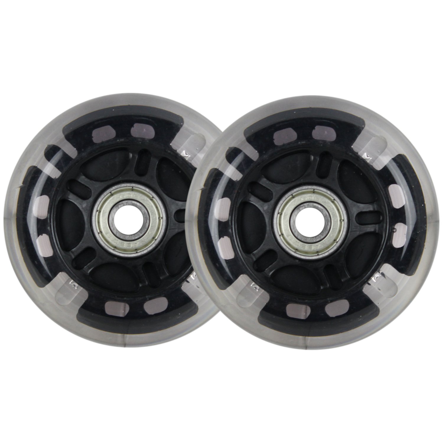 Snapklik.com : LED Inline Wheels 64mm 82a Skate Roller Blade Ripstik ...